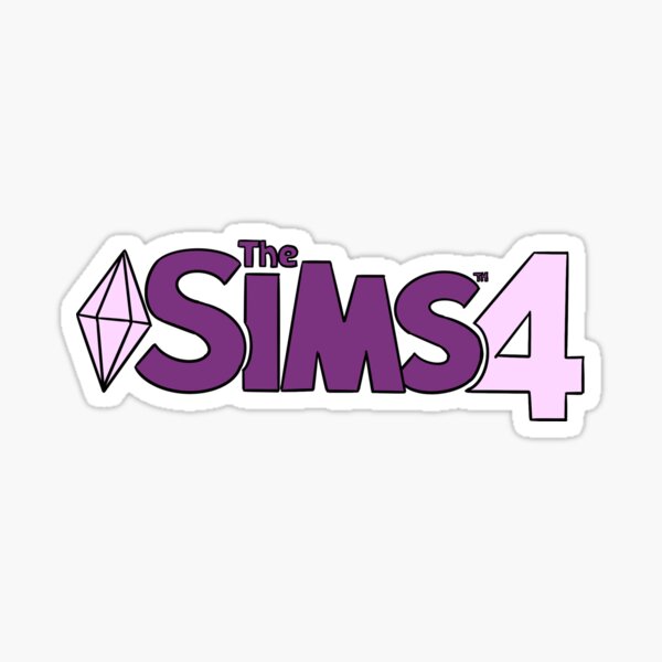 "Cute Sims4 logo" Sticker for Sale by LuMo2017 | Redbubble