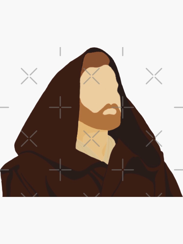 "Obi Wan Kenobi" Sticker for Sale by JadeE822 | Redbubble