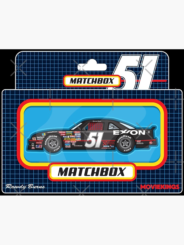 "Rowdy Burns #51 Days of Thunder Matchbox Toy Illustration" Poster by ...