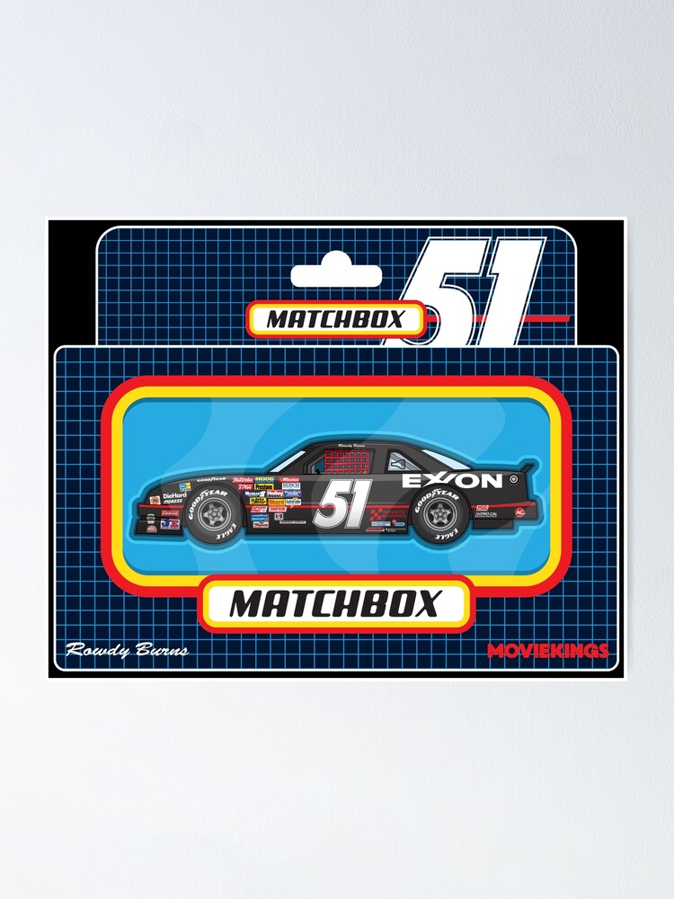 "Rowdy Burns #51 Days of Thunder Matchbox Toy Illustration" Poster by ...