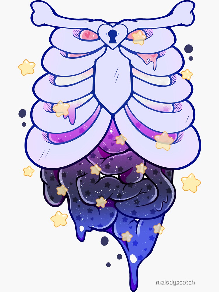 "Genderfluid Pride Candy Gore" Sticker for Sale by melodyscotch | Redbubble