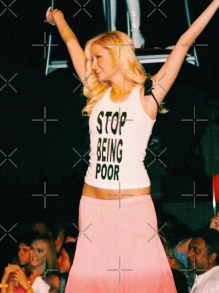 "STOP BEING POOR" Art Print for Sale by muybonita | Redbubble