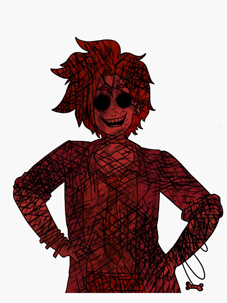 "your turn to die yttd joe tazuna" Sticker by oatmilcc | Redbubble