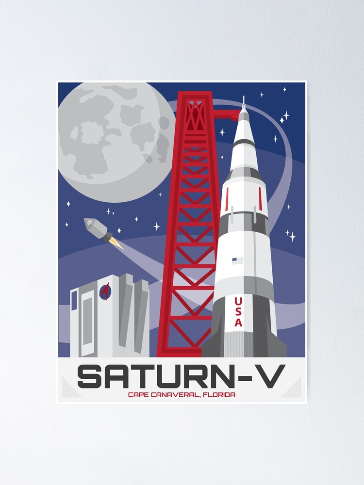 "Saturn V" Poster for Sale by Astrocrafts | Redbubble