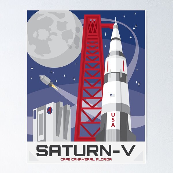 "Saturn V" Poster for Sale by Astrocrafts | Redbubble