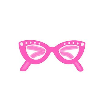 "Retro pink Barbie sunglasses sticker" Sticker for Sale by oliviaermis8 ...