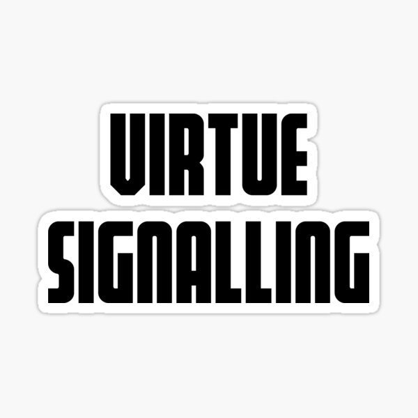 "MASK | VIRTUE SIGNALLING" Sticker by axelle1410 | Redbubble