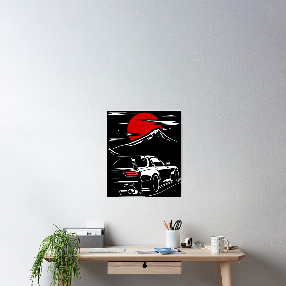 "Mazda RX7 | Haruna" Poster for Sale by w1gger | Redbubble