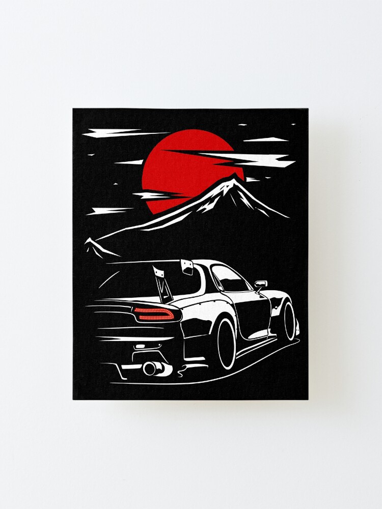 Lámina montada «Mazda RX7 | Haruna» de w1gger | Redbubble