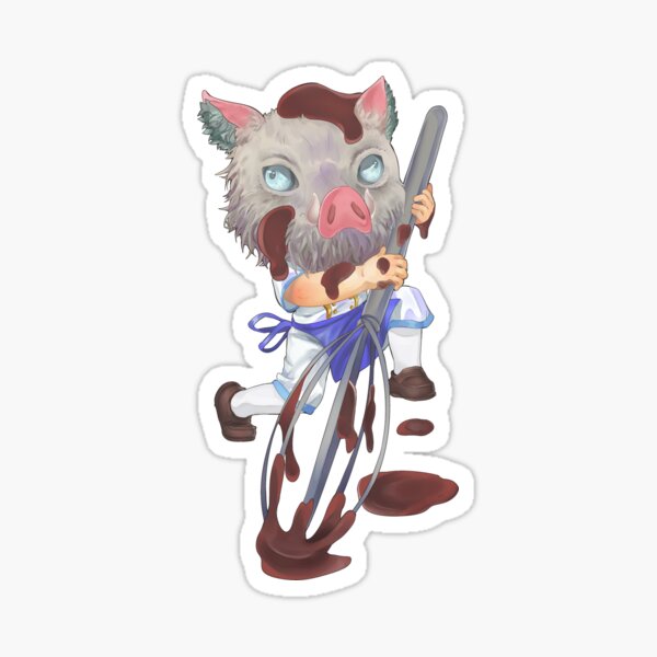 "inosuke" Sticker by Daykuronuma | Redbubble