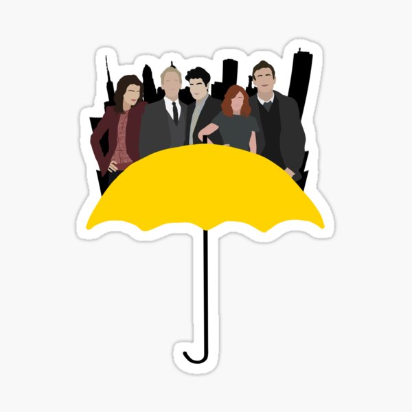 "HIMYM main characters " Sticker for Sale by paigemarie13 | Redbubble