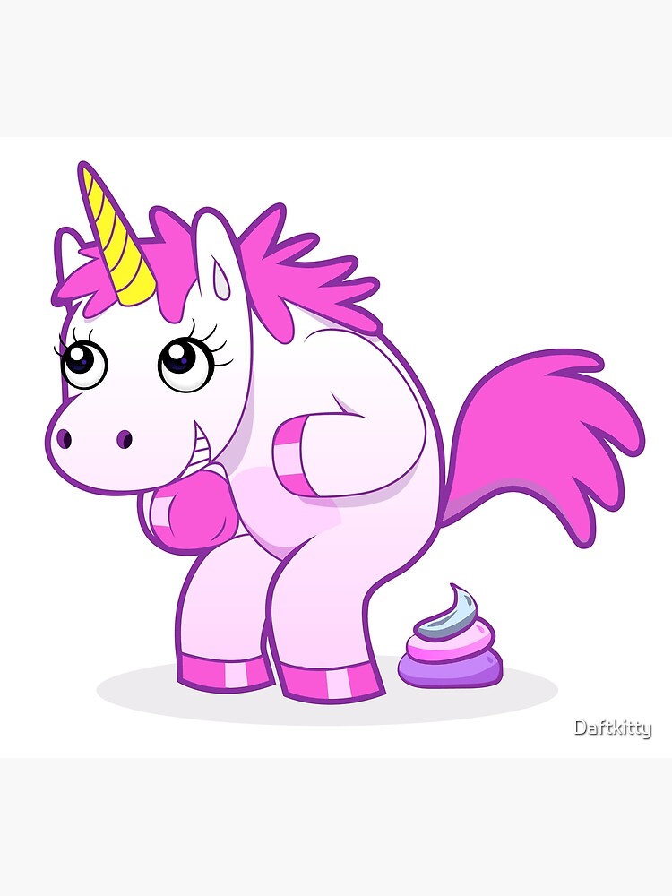 Poster « les licornes ne font pas caca d'arc-en-ciel - elles font caca ...