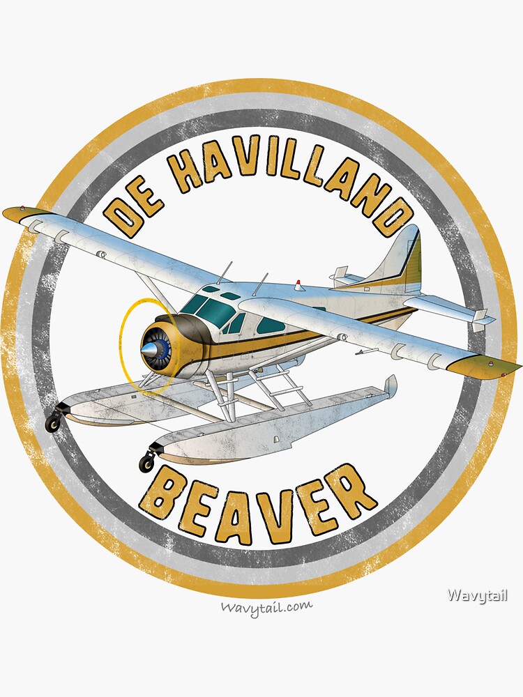 "DeHavilland Beaver" Sticker for Sale by Wavytail | Redbubble