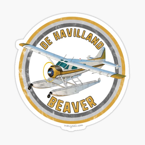 "DeHavilland Beaver" Sticker for Sale by Wavytail | Redbubble