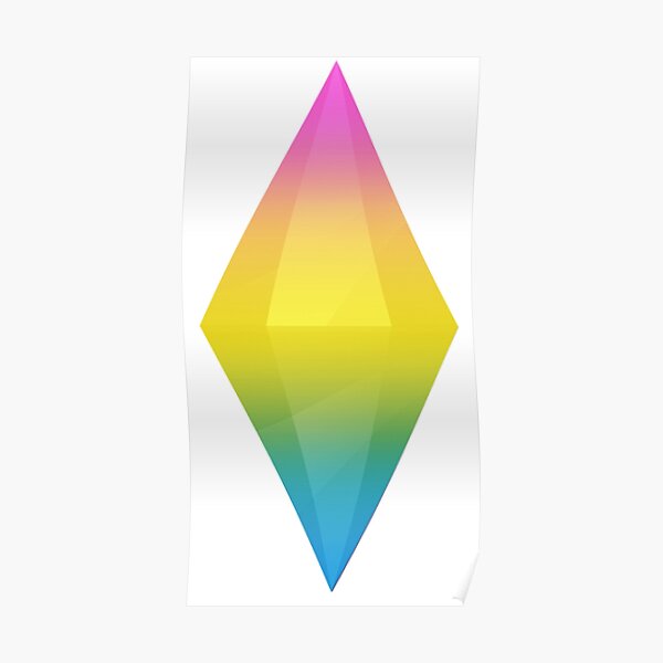 "pan pride plumbob" Poster by brielleanne | Redbubble