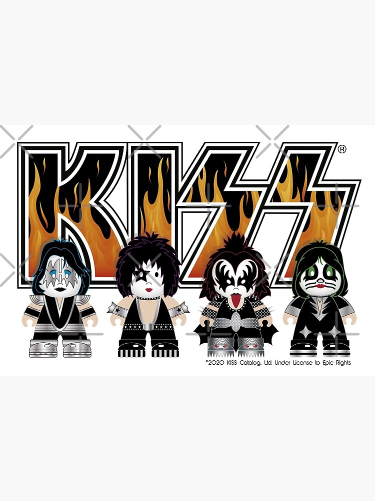 "Kiss band - Logo Characters - Cute design for kids" Canvas Print by ...