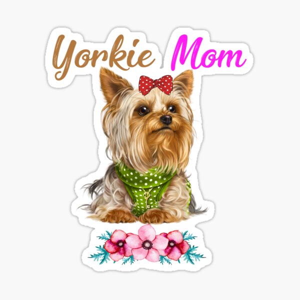 "Yorkie Mom /Yorkie Lover / Dog Yorkie Mom Paws / Dog Mommy / Puppy ...