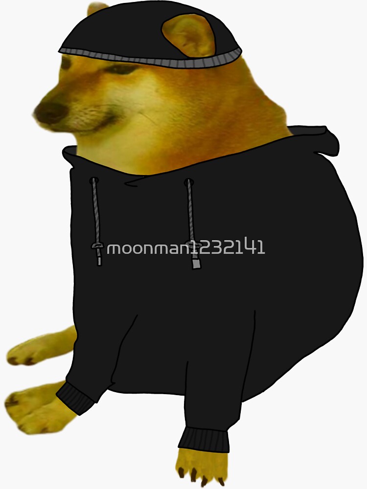 Pegatina «cheems doomer» de moonman1232141 | Redbubble