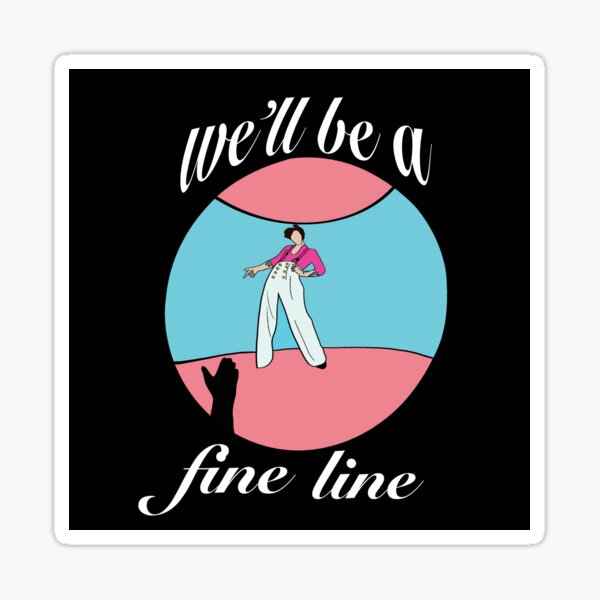 "Fine Line" Sticker for Sale by sej001 | Redbubble