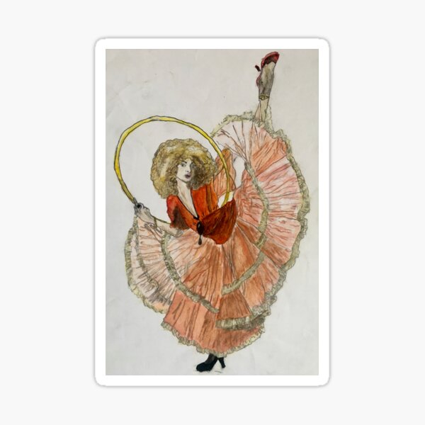 "Hula hoop" Sticker for Sale by HollyAngharad1 | Redbubble