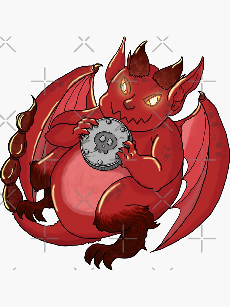 "Soul Fiend Food Fiend - Fantasy Imp Devil" Sticker for Sale by ...