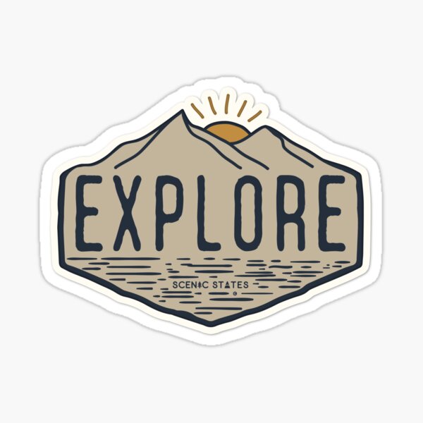 "Explore" Sticker by -isellstickers- | Redbubble