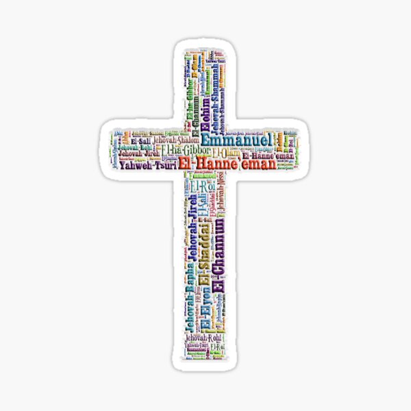 "Names of God" Sticker for Sale by DesignsByDebQ | Redbubble