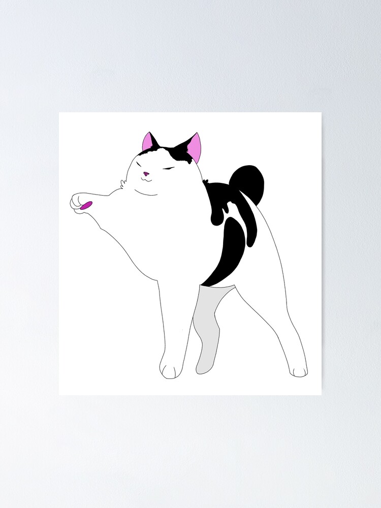 "He Make An Big Steppy Meme Cat" Poster for Sale by AceLlama | Redbubble