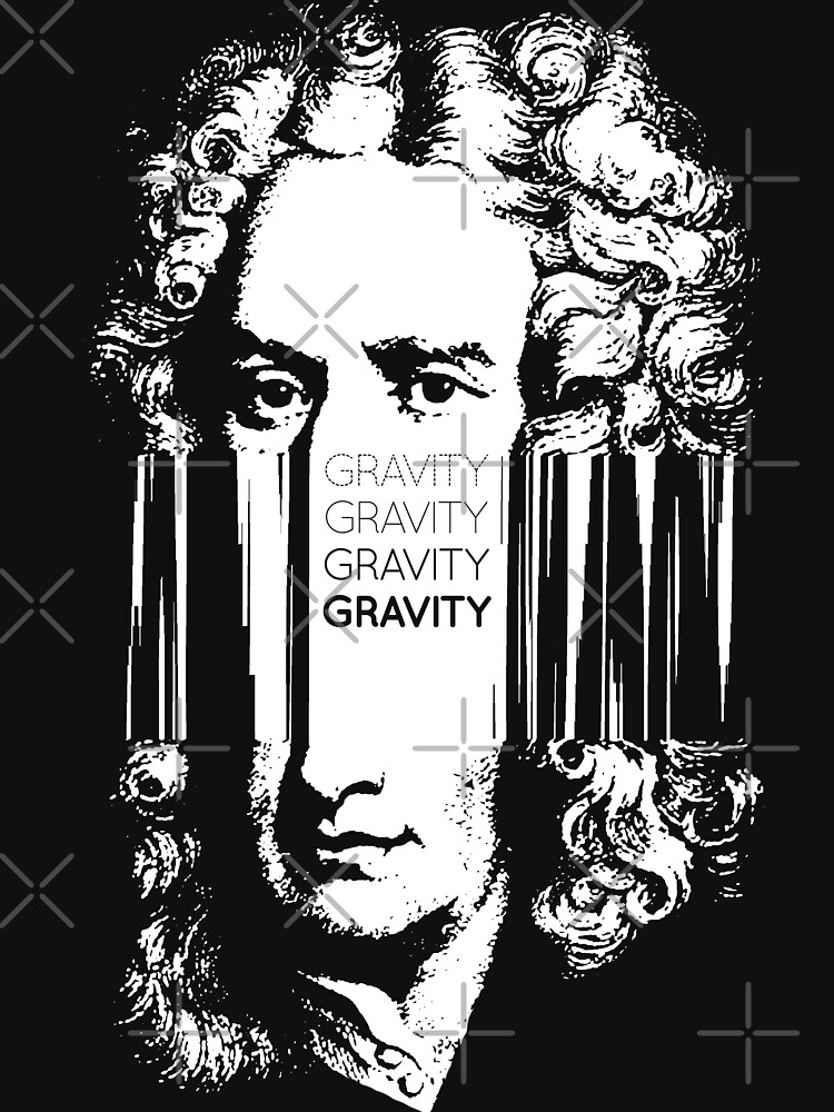 "Cool Physics Gifts Isaac Newton Gravity" T-shirt for Sale by ...