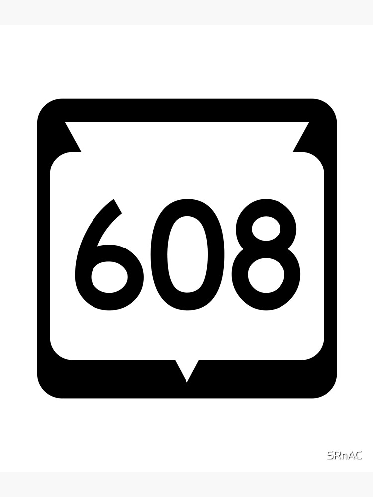 Póster for Sale con la obra «Ruta estatal de Wisconsin 608 (código de ...