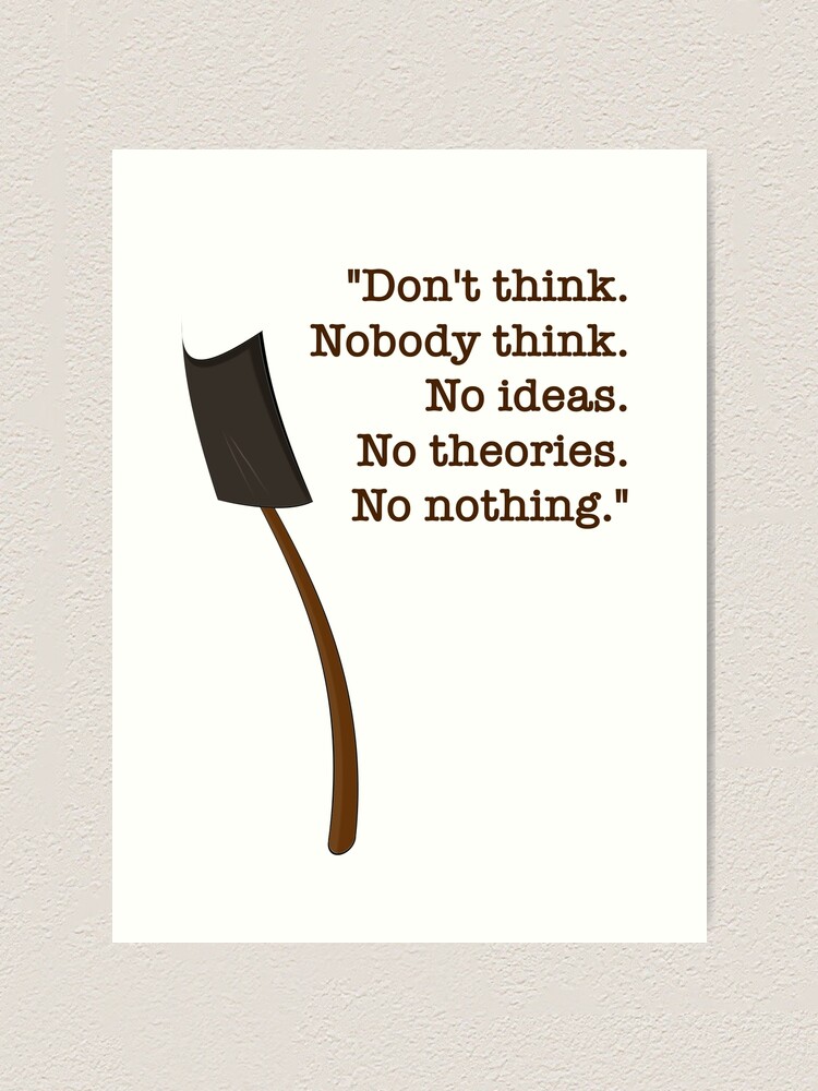 "Vogon Vogsphere Slaptick Don’t Think Hitchhikers Quote " Art Print for ...