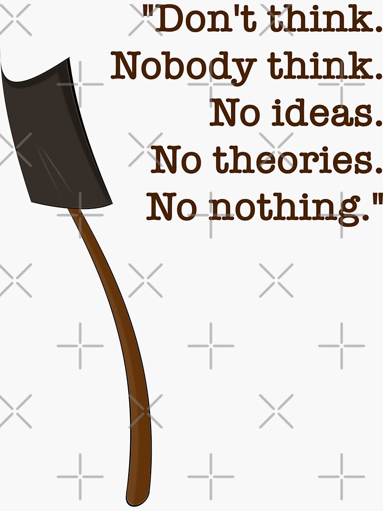 "Vogon Vogsphere Slaptick Don’t Think Hitchhikers Quote " Sticker for ...