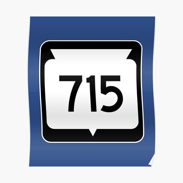 Póster «Ruta estatal de Wisconsin 715 (código de área 715)» de SRnAC ...
