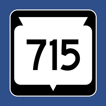 "Wisconsin State Route 715 (Area Code 715)" Sticker for Sale by SRnAC ...