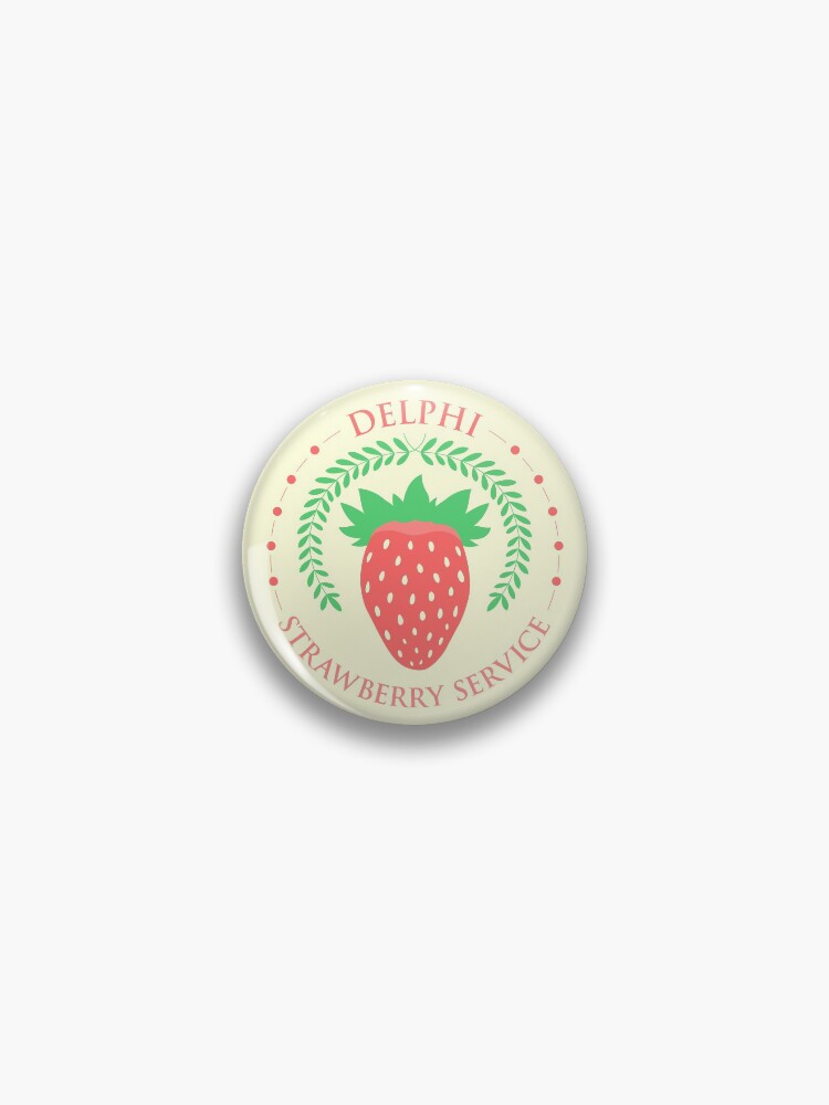 "Camp Half Blood Delphi Strawberry Service (color)" Pin for Sale by lks ...
