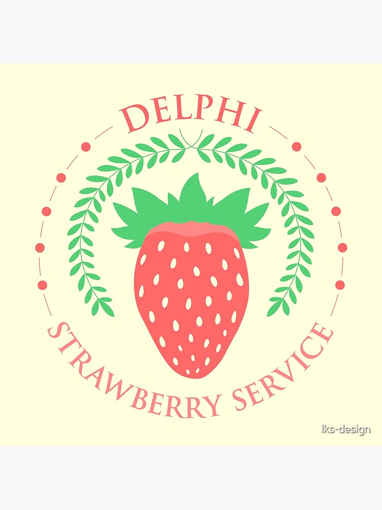 "Camp Half Blood Delphi Strawberry Service (color)" Art Print for Sale ...