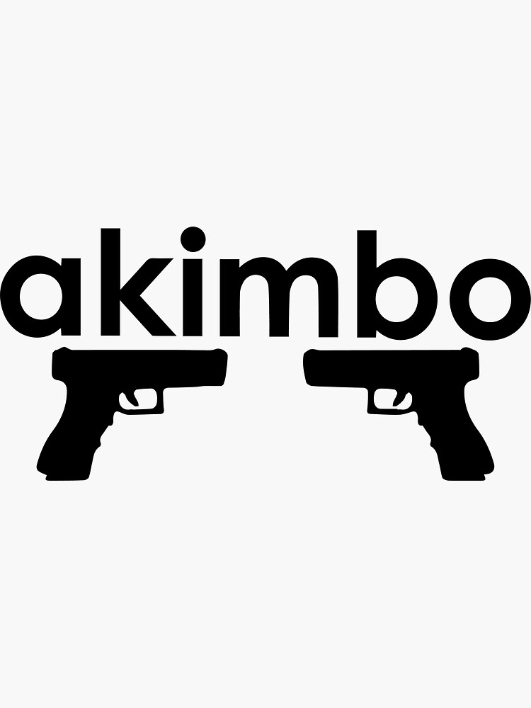 "Akimbo " Sticker by Prometh3us | Redbubble