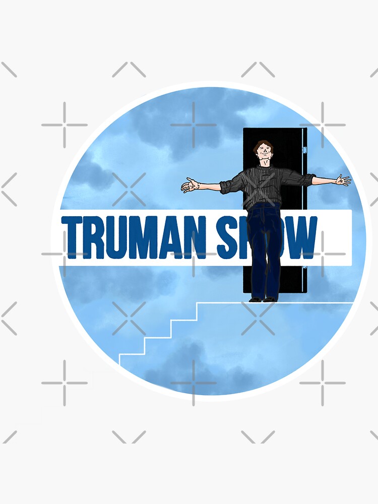 "The Truman Show" Sticker for Sale by rockandrell | Redbubble