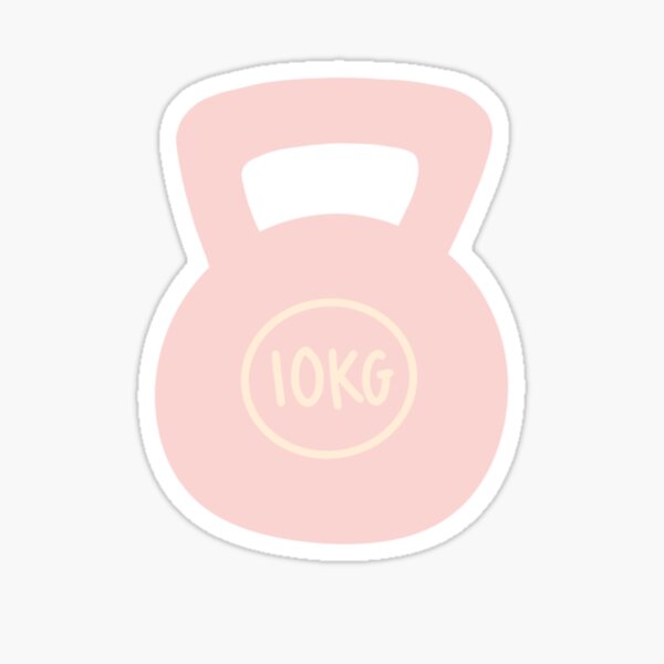 "Cute Pink Kettlebell Sticker " Sticker for Sale by MorganRenfro ...
