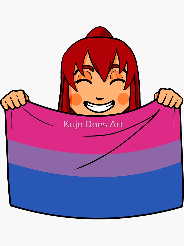 "Captain Sarlo Bi Pride" Sticker by IchArts | Redbubble