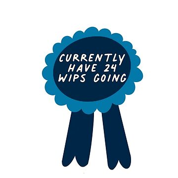 "WIP AWARD Sticker" Sticker for Sale by maryroseh | Redbubble