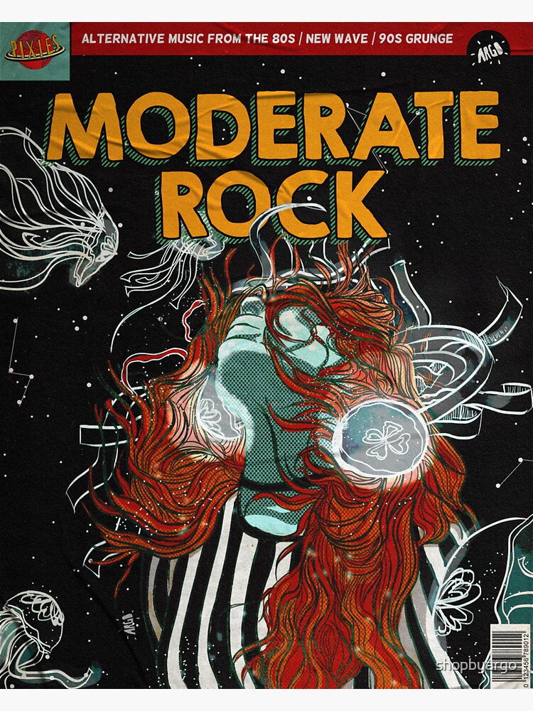 "Moderate Rock zine" Sticker for Sale by shopbyargo | Redbubble
