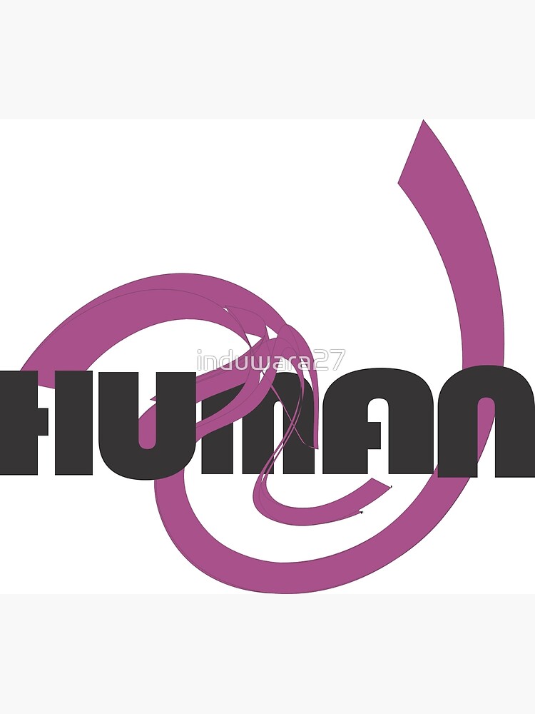 "purple HUMAN logo" Canvas Print by induwara27 | Redbubble