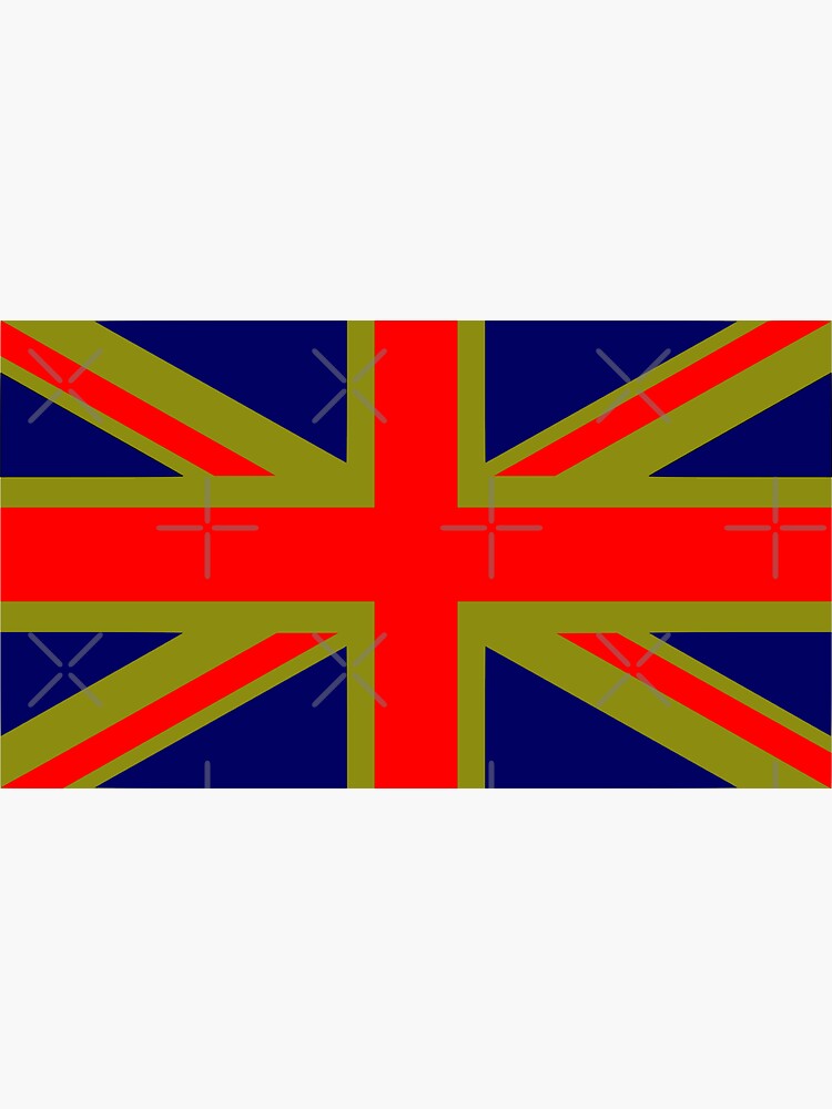 "Union Jack Gold" Sticker for Sale by Autographix | Redbubble