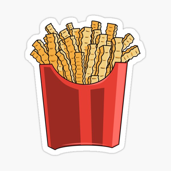 "National Potato Day Crinkle Cut" Sticker by Nosek1ng | Redbubble
