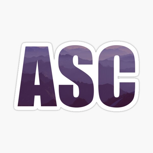 "ASC" Sticker for Sale by tayloryates117 | Redbubble