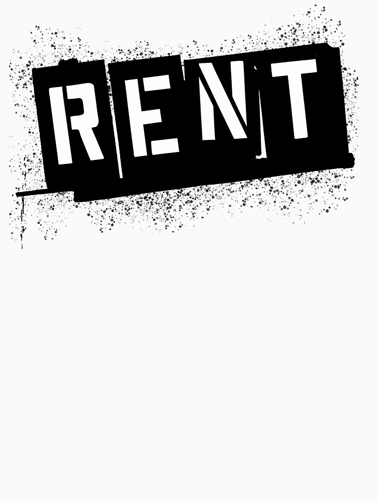 "RENT (the musical) logo art" T-shirt for Sale by Vampiresmakeart ...