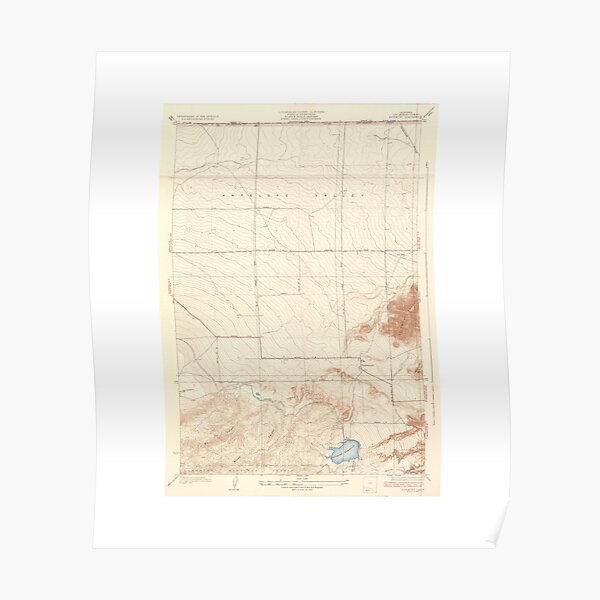 "Fairmont, CA from 1937 Vintage Map - High Quality" Poster by ...