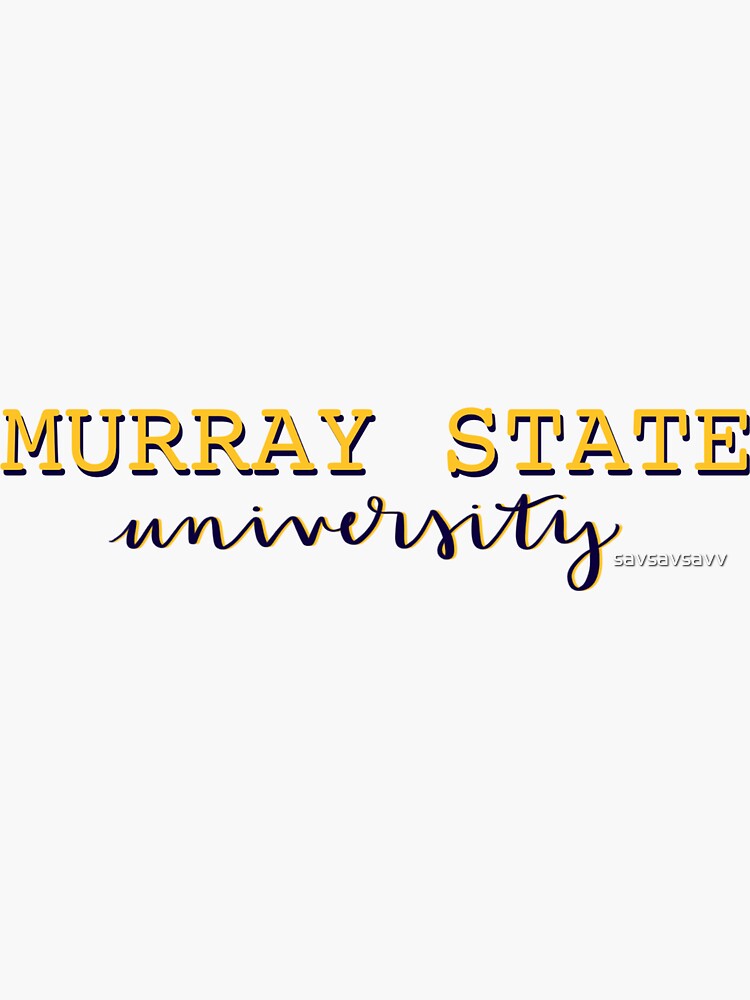 "Murray State University" Sticker for Sale by savsavsavv | Redbubble