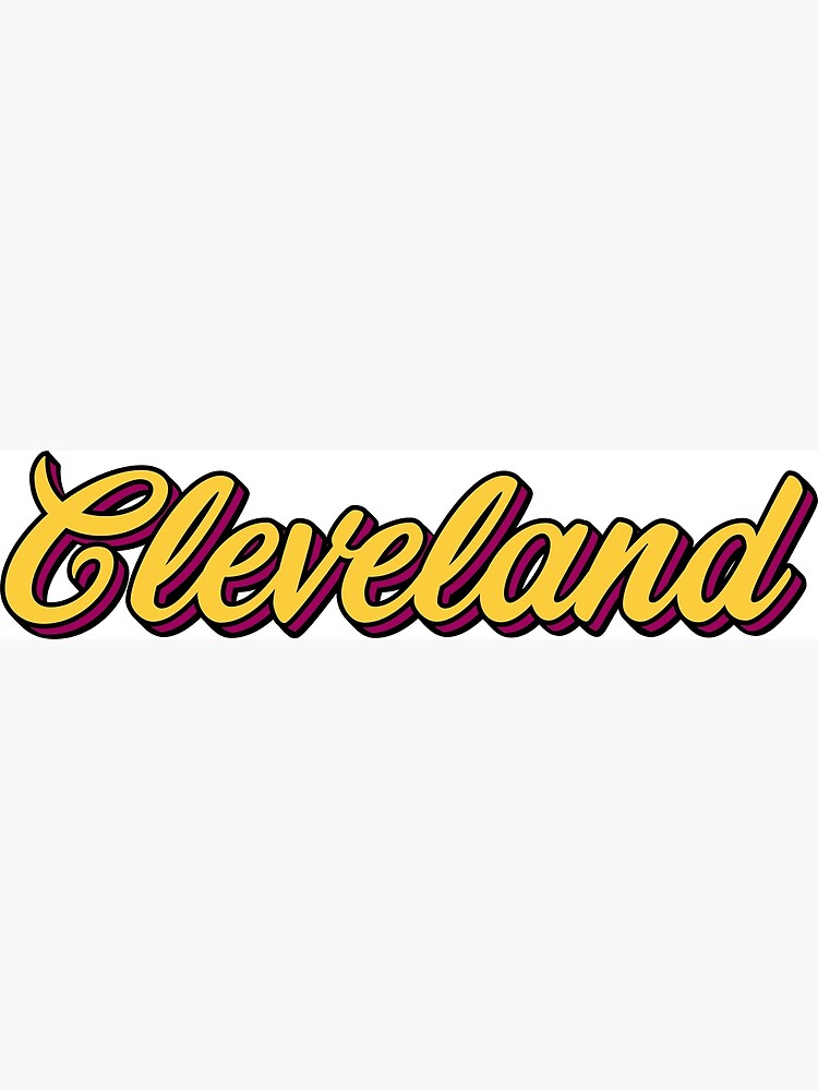 "Cleveland Script" Poster by sageklein | Redbubble